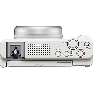 Sony ZV-1 II Digital Camera (White) Advanced Accessory Bundle with Battery, Gadget Bag, 64GB SD Card & More
