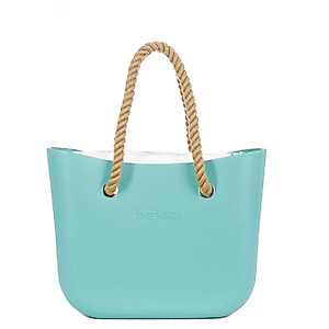 Lime & Soda Women’s Handbag - Made of Foam Rubber - EVA bag with Rope Handles - Women Lightweight Tote Bag (Acqua1)