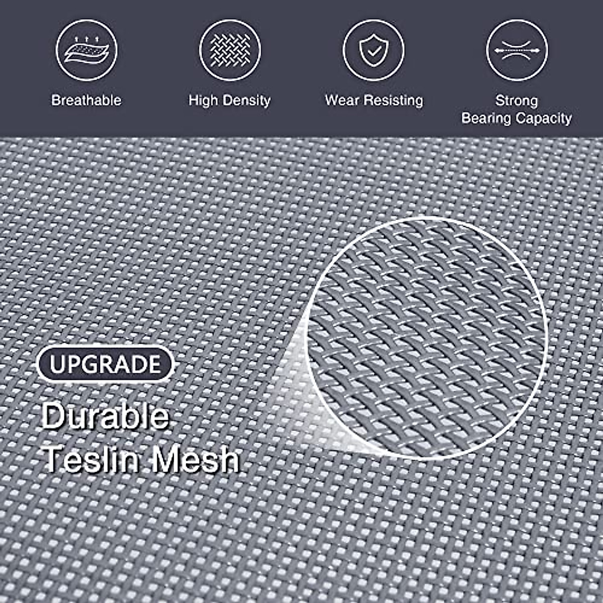 Love's cabin Outdoor Elevated Dog Bed - 49in Pet Dog Beds for Extra Large Medium Small Dogs - Portable Dog Cot for Camping or Beach, Durable Fall Frame Raised Dog Bed with Breathable Mesh