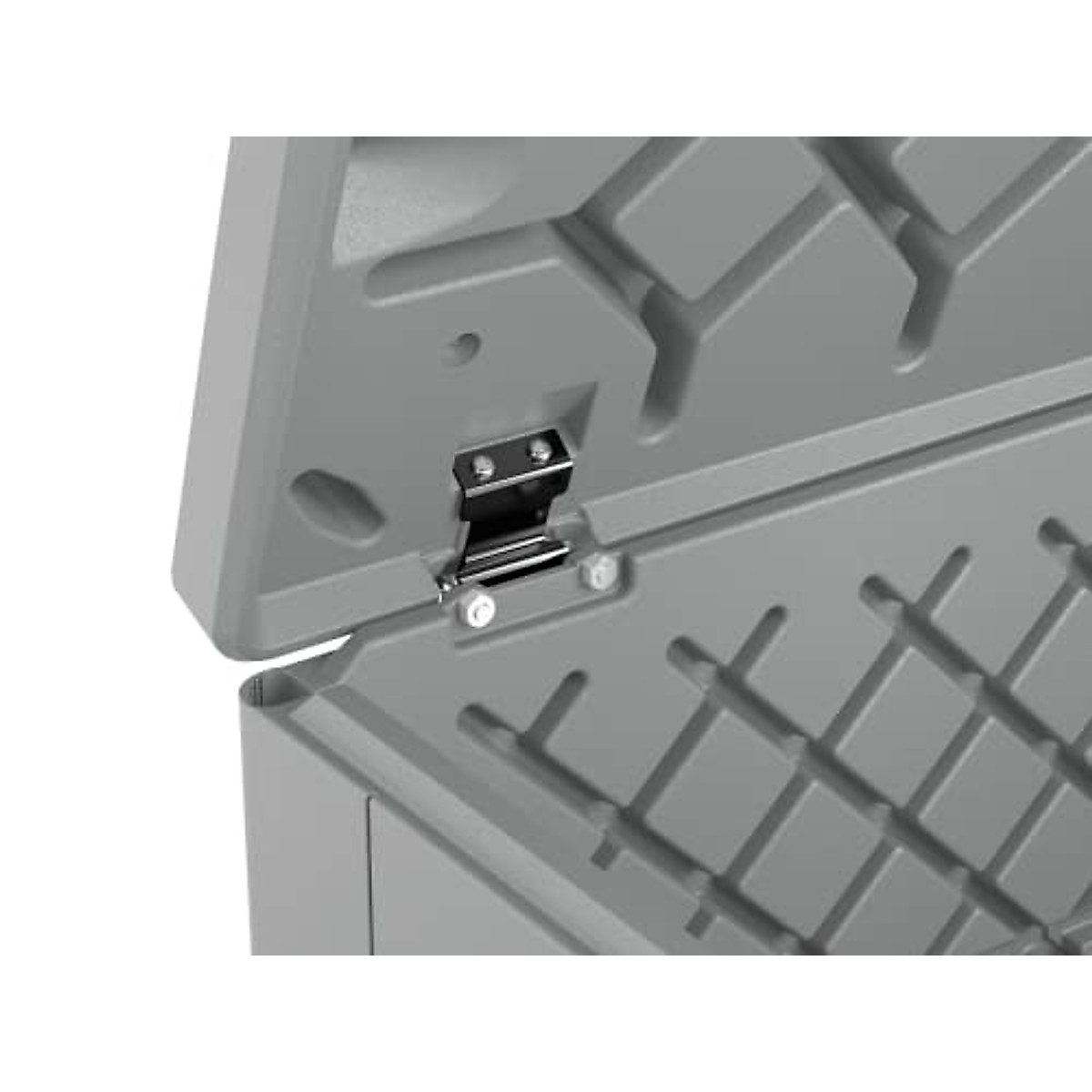 Rubbermaid Outdoor Deck Box, Extra Large, Weather Resistant, Gray for Lawn, Garden, Pool, Tool Storage, Home Organization