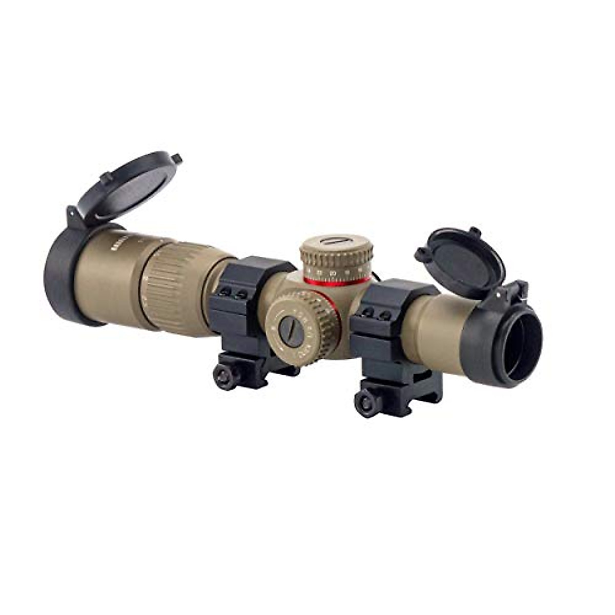 Monstrum G2 1-4x24 First Focal Plane FFP Rifle Scope with Illuminated BDC Reticle | Flat Dark Earth