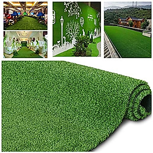 · Petgrow · Artificial Grass Turf Lawn 7FTX12FT,Economy Indoor Outdoor Synthetic Grass Mat 0.4inch Pile Height, Backyard Patio Garden Balcony Rug, Rubber Backing/Drainage Holes,Customized Sizes