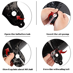 Black Number 12 Balloon 40 in, 12 Number Balloon, 12th Black Birthday Decorations, 12 Year Old Girl Boy Party Suppliers