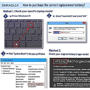 HT03XL L11119-855 Laptop Battery for HP Pavilion 14-CE 14-CF 14-DF 15-CS 15-DA 15-DB 15-DW 17-by 17-CA Series 15-CS0053CL 15-DW0033NR 15-DA0014DX L11421-542 L11421-2C2 HSTNN-UB7J HSTNN-DB8R HT03041XL