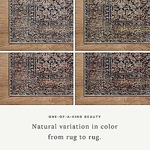 Loloi Amber Lewis x Billie Ink/Salmon 5'-0" x 7'-6" Area Rug