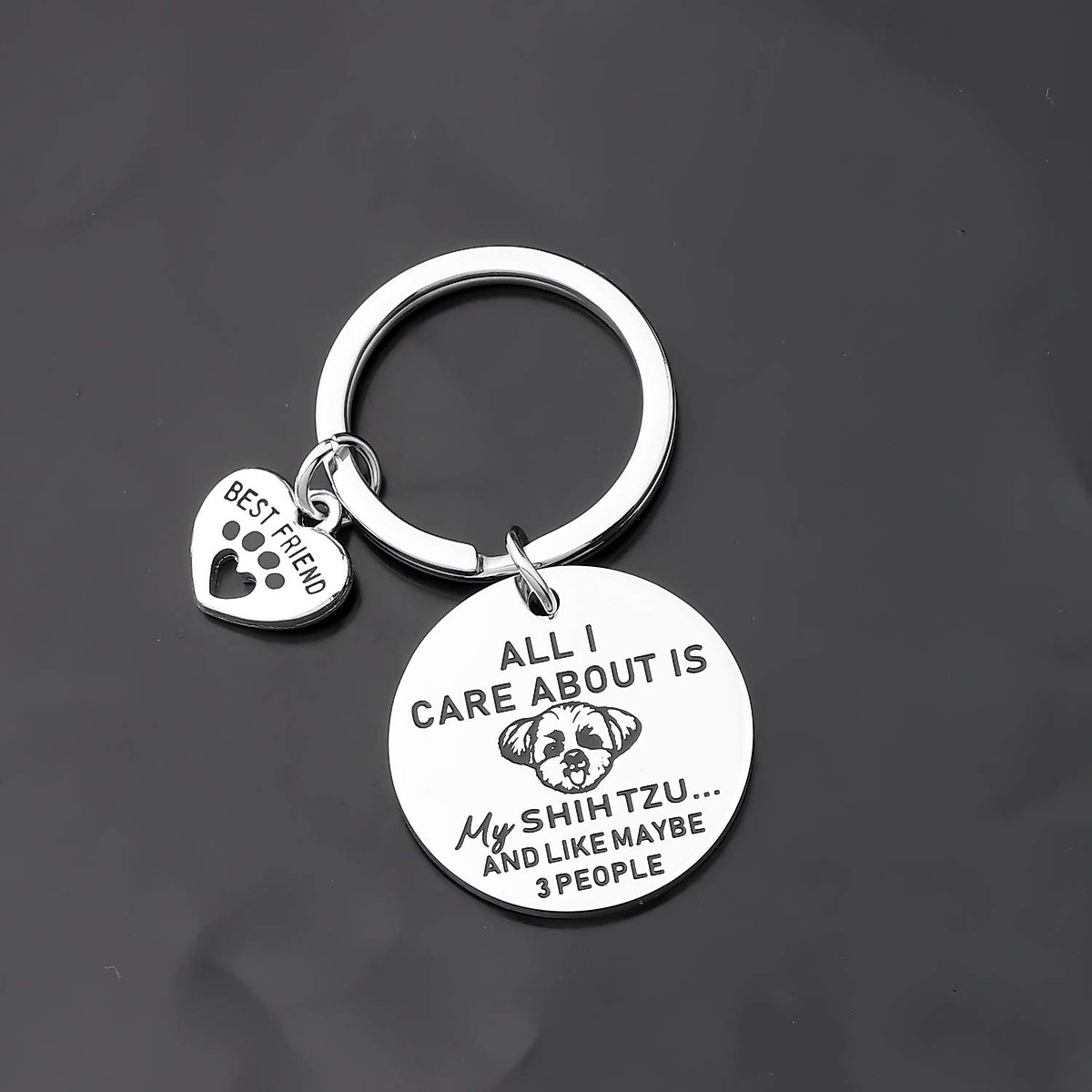 Lywjyb Birdgot Dog Owner Gift Shih Tzu Dog Keychain Dog Mom Gift Shih Tzu Lovers Jewelry Pet Dog Gift Funny Sarcastic Dog Gift (Shih Tzu ky)