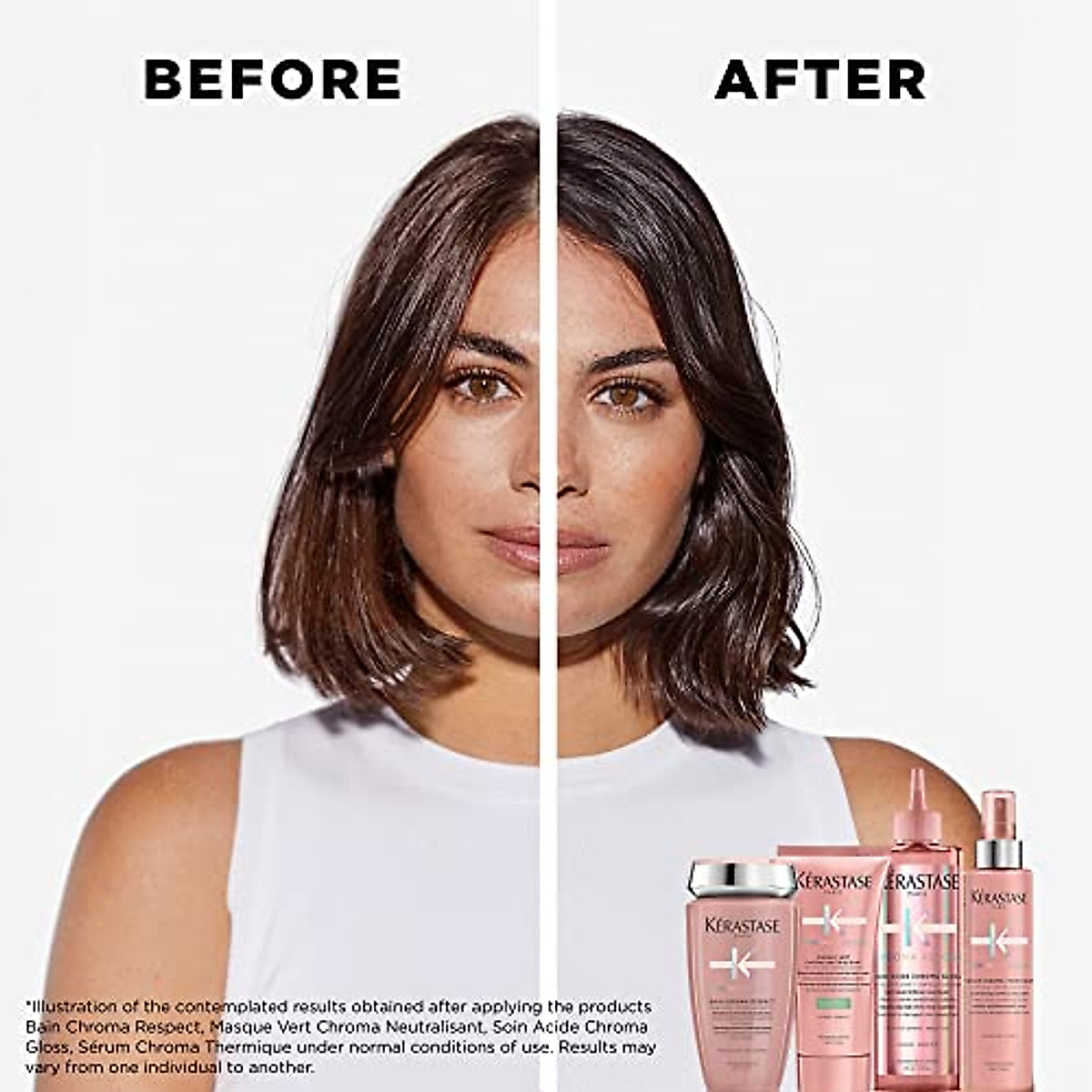 KERASTASE Chroma Absolu Chroma Respect Shampoo | For Sensitized or Damaged Color-Treated Hair | Protects and Hydrates | Fine To Medium Hair | With Glycerin and Hyaluronic Acid | 8.5 Fl Oz