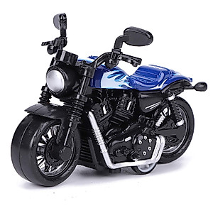 Motorbike Model, Alloy Small Motorcycle Model Pull Back Car Model Cake Ornaments