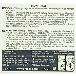 Prodibio Bio Reef Kit, Maintenance, Saltwater, 30/ 1mL vials, 30 gal and up