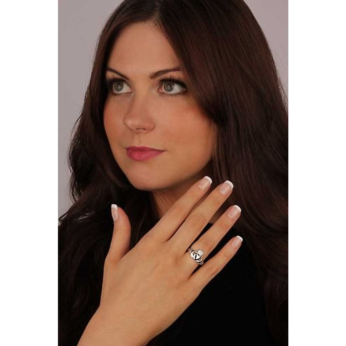 Claddagh Ring Ladies Sterling Silver SL92. Made in Ireland. (5)