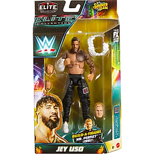 WWE Elite Action Figure SummerSlam Jey USO with Accessory and Mr. Perfect Build-A-Figure Parts