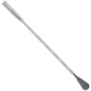 IMS IMS-SQSP4-7 Stainless Steel Lab Spatula Flat Square Spoon Ends, 4 Piece