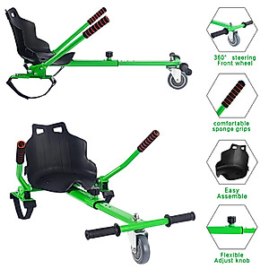 mingto Hoverboard Seat Attachment Go Kart Hoverboard Attachment Accessory Firm Adjustable Frame HoverKart into 5" 8" 10" Scooters Self Balancing Hoverboard - Christmas Decoration
