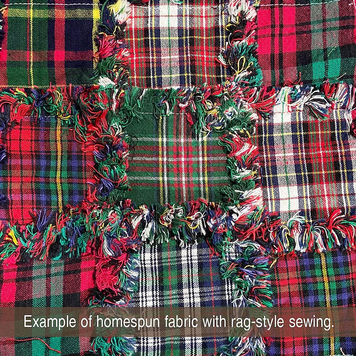 McCuan Green Tartan Plaid Cotton Homespun Fabric by JCS - Sold by The Yard