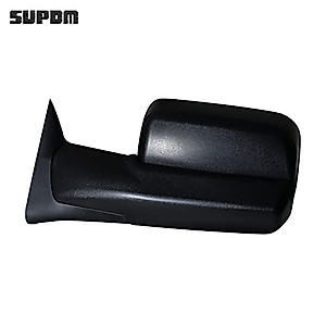 SUPDM Pair Towing Mirrors Compatible with Towing Mirrors 94-01 Dodge Ram 1500, 94-02 Ram 2500 3500 Truck Manual Adjusted Side Black Housing Set Left+Right