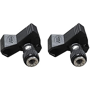 Audio 2000s MC417N2 Universal Microphone Clip Holder with Adapter (2 Pack)