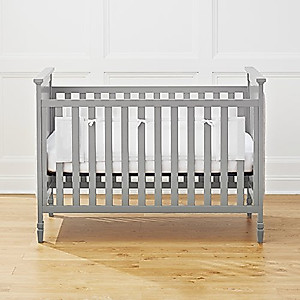 BreathableBaby Breathable Mesh Crib Liner – Classic Collection – White – Fits Full-Size Solid End Cribs Only – Anti-Bumper