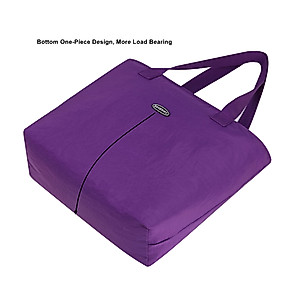 SAVERRY Foldable Zipper Closure Large Tote Bag Nylon Water Resistant Shopping Travel Gym Toy Bag Sandproof Beach Bag