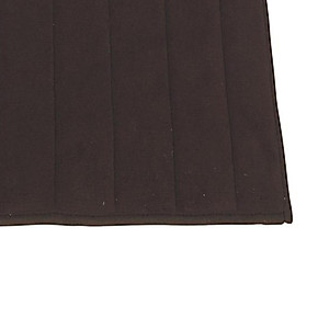 Carnation Home Fashions 16-Inch by 24-Inch Memory Foam Bath Mat, Black
