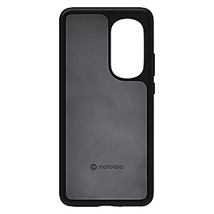 Motorola Moto Edge (2022) Soft Protective Case- Slim Fit- Silicone Coated Exterior, Microfiber Interior Lining, Precision Cutouts, Shock Absorbing Covers- Black [NOT for Edge Plus 2022]