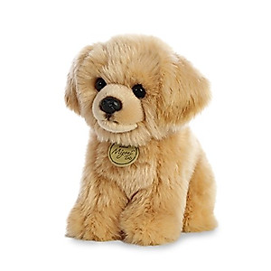 Aurora® Adorable Miyoni® Tots Golden Retriever Pup Stuffed Animal - Lifelike Detail - Cherished Companionship - Brown 11 Inches