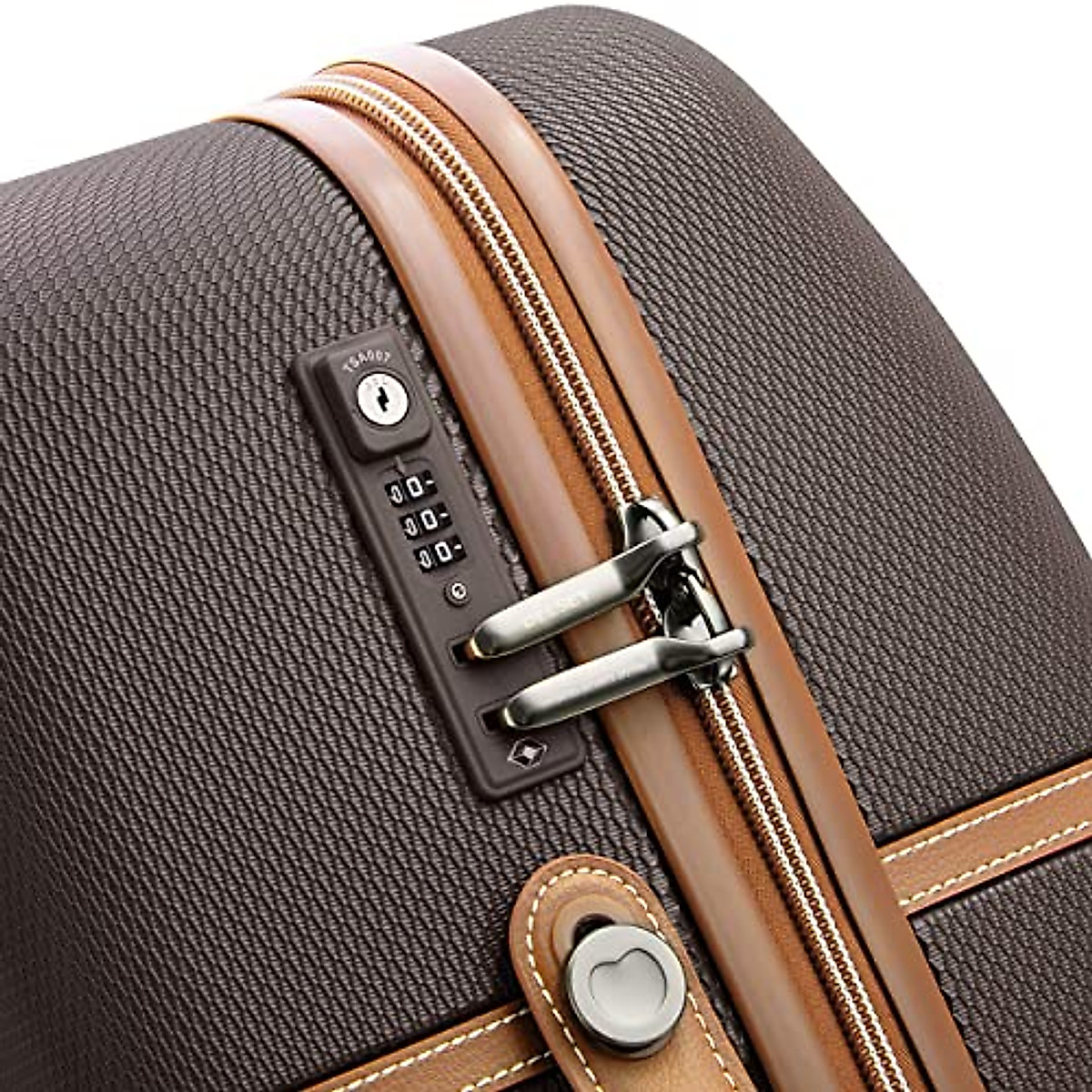 DELSEY PARIS Chatelet Air Hardside Luggage, Spinner Wheels, Chocolate Brown, Carry-on 21 Inch