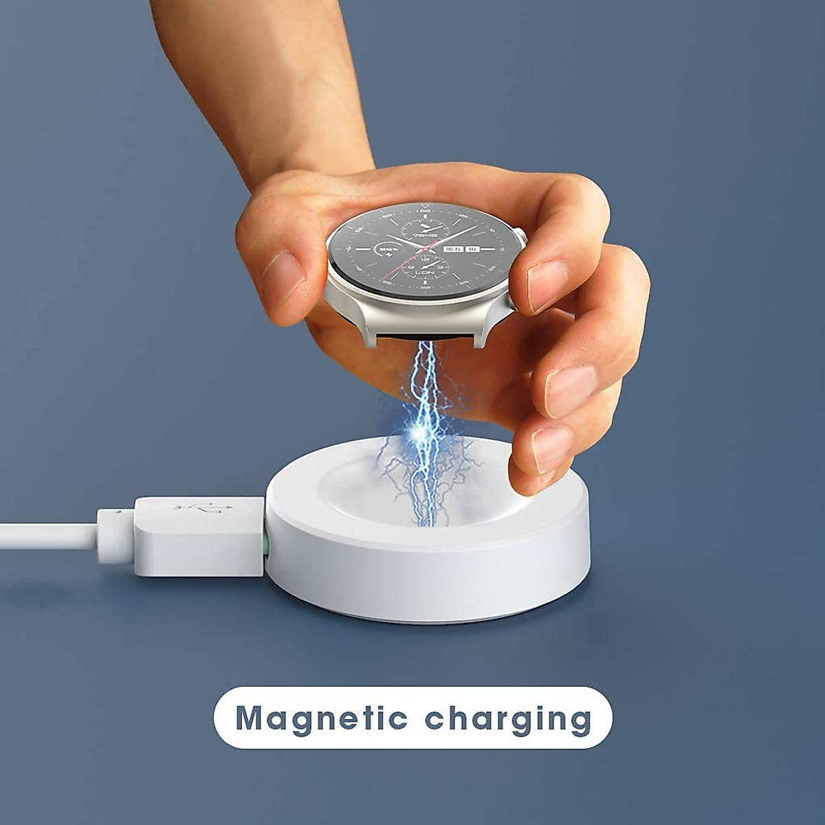 Charger Compatible with Huawei Watch Ultimate/GT 4/4 Pro/3/3 Pro/GT3/GT3 Pro/GT2 Pro/GT2 ECG/GT Cyber/Buds/GT Runner/D, Replacement Watch Charger Dock-Charging Cable 3.3ft