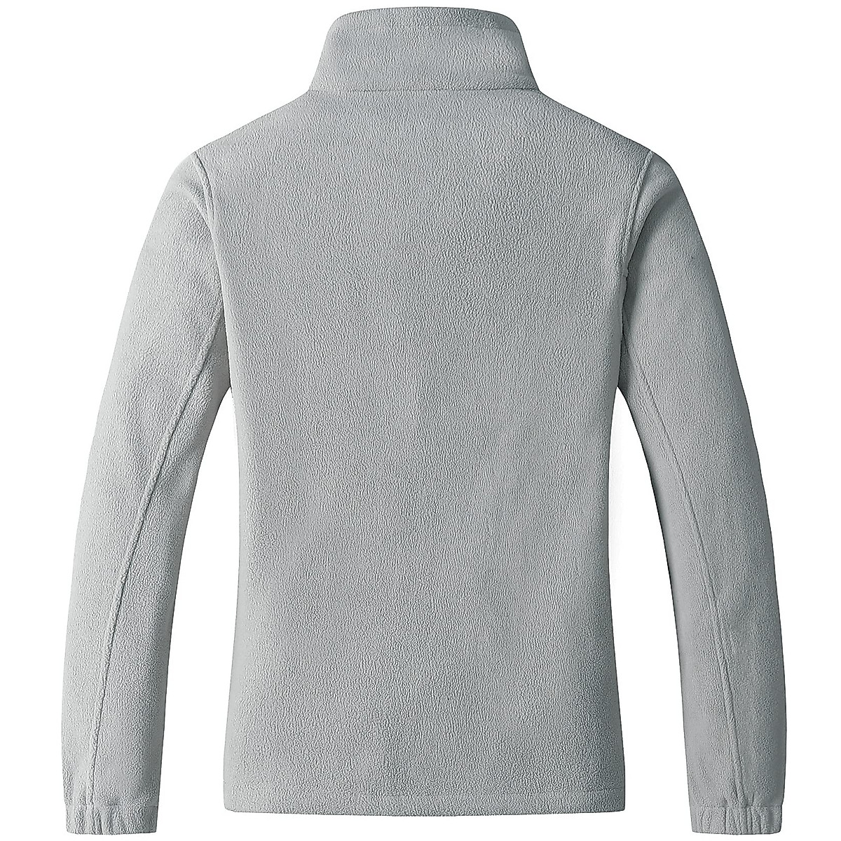 GIMECEN Women's Lightweight Full Zip Soft Polar Fleece Jacket Outdoor Recreation Coat With Zipper Pockets Medium