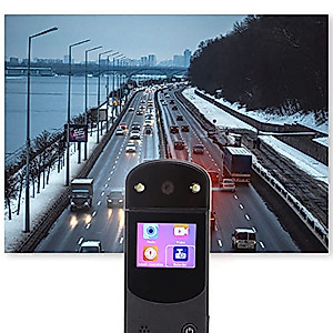 Portable DV Camera, 16MP Digital Micro HD 1080P Digital Video Recorder with Beauty Filter for VLOG Recording (Black)