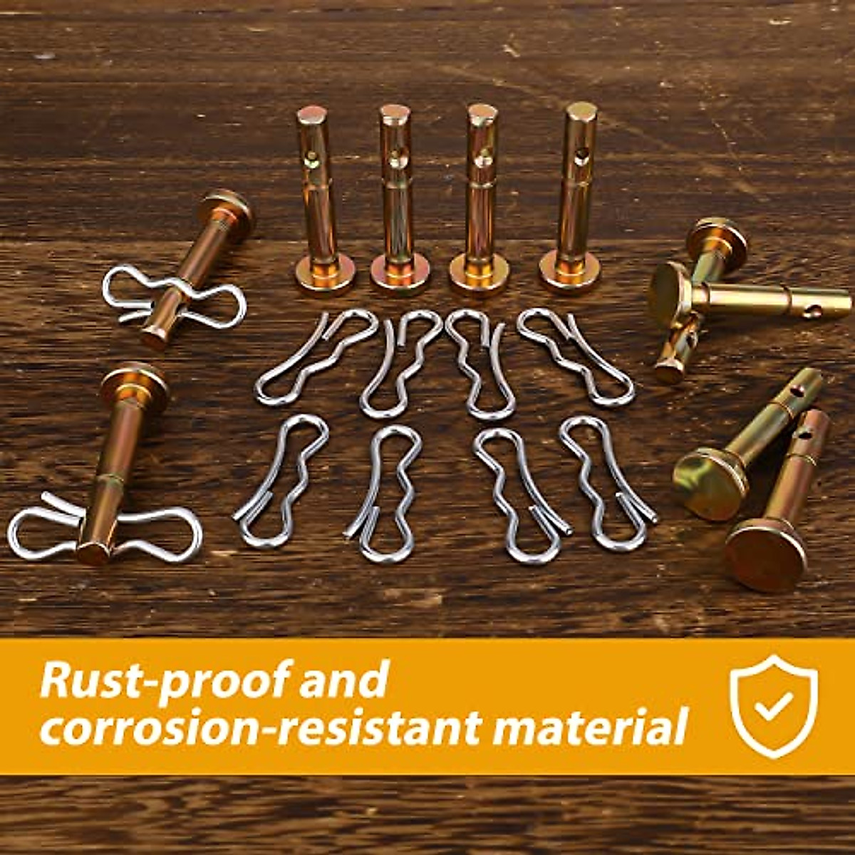 10pcs Shear Pins for Honda Snowblower and 10pcs Cotter Pins Replacement Parts for 738-04124 and 714-04040 Yard Machine Snow Blower Thrower Compatible with MTD Craftsman Cub Cadet Troy Bilt