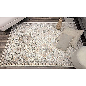 Rugs America Leopold LX50A Sugar Cookie Area Rug, 7'0" x 9'0"