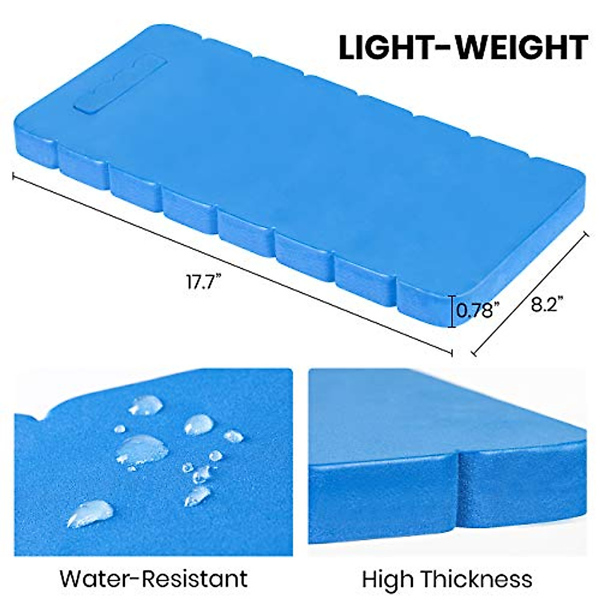 COSYLAND Garden Kneeler and Seat Foldable Soft Gardening Stool with Bonus EVA Kneeling Pad, 2 Pouches, Detachable Belt, Kneeler for Gardening Foldable Portable