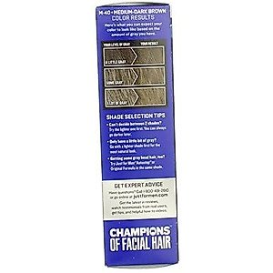 JUST FOR MEN Brush-In Color Gel, Medium-Dark Brown M-40 1 ea (Pack of 2)