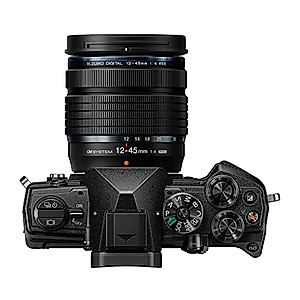 OM System OM-5 Black Micro Four Thirds System Camera M.Zuiko Digital ED 12-45mm F4.0 PRO kit Outdoor Camera Weather Sealed Design 5-Axis Image Stabilization 50MP Handheld High Res Shot