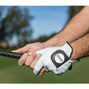 KIRKLAND SIGNATURE Premium Leather Golf Glove for Left Handed - 4-Pack Small