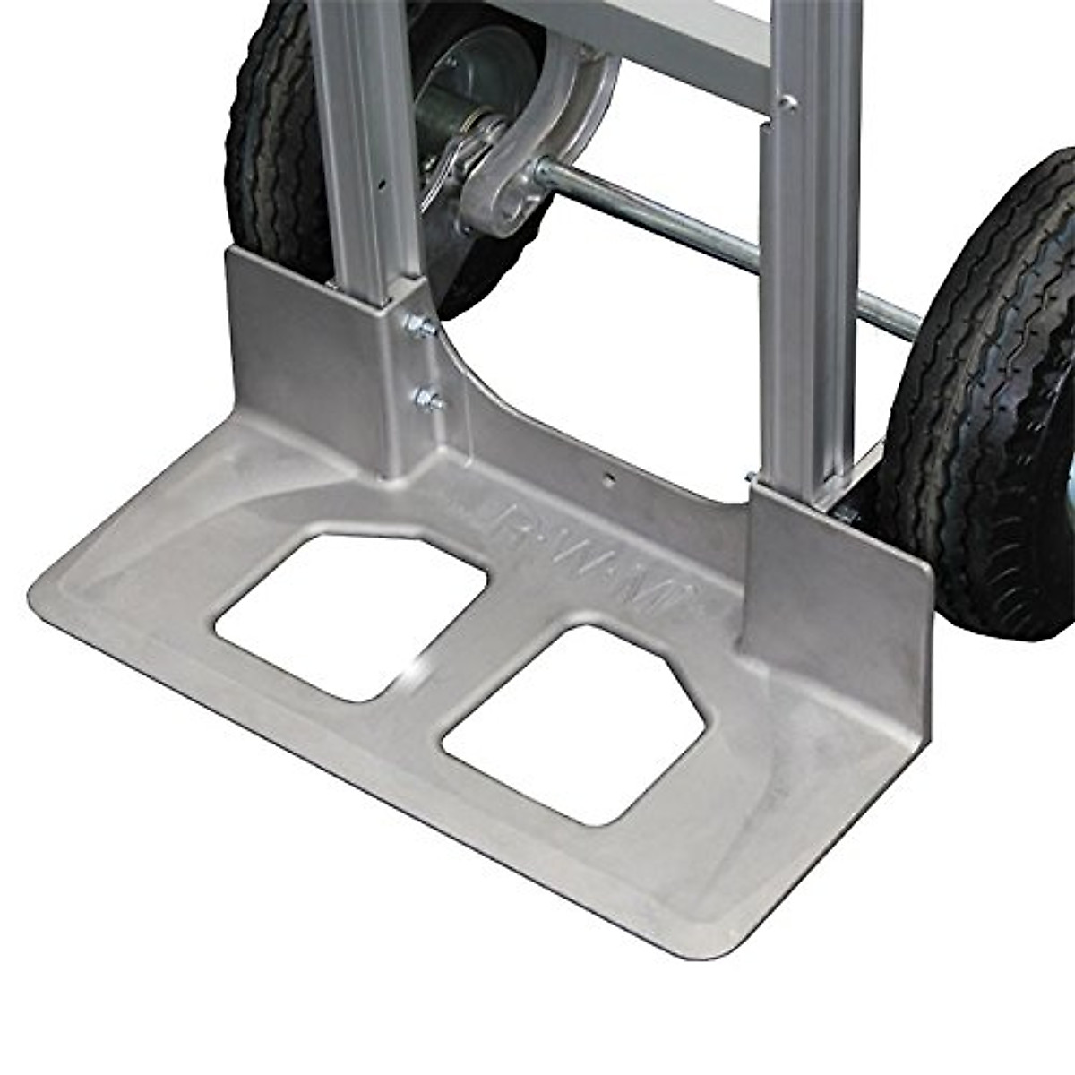 US Cargo Control Aluminum Hand Truck w/Wide 18" Nose Plate & Pneumatic Wheels