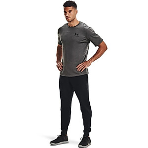 Under Armour Men's Sportstyle Left Chest Short-Sleeve T-Shirt , Charcoal Medium Heat (019)/Black , X-Large