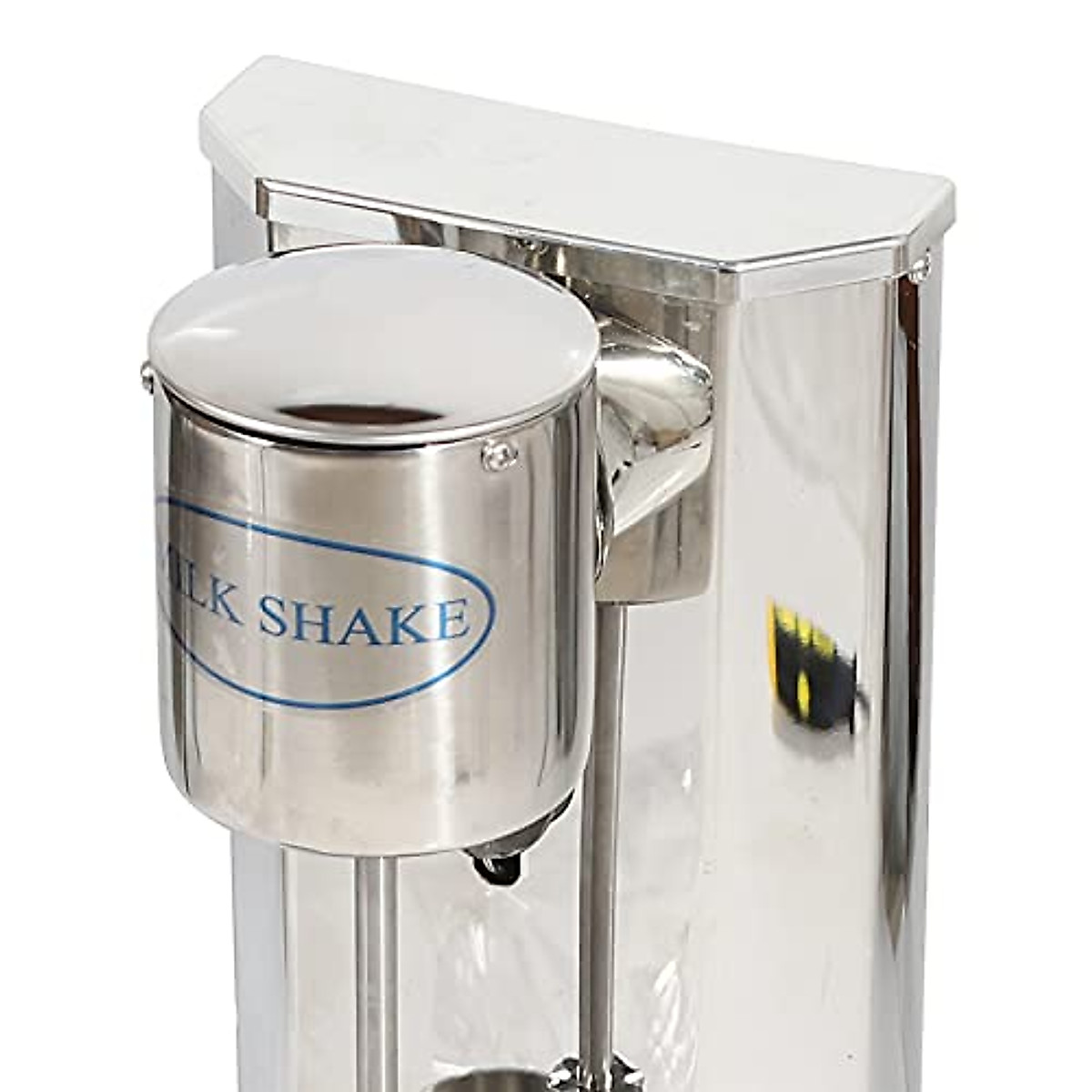 DYRABREST 180W Electric Milk Shake Maker, Commercial Single Head Milkshake Mixer Blender Machine, Stainless Steel Drink Milk Shake Maker Shaker with 2 Cups