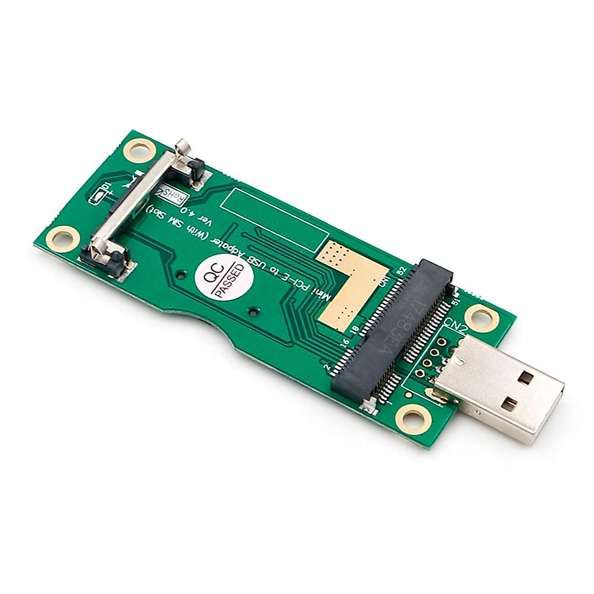 Mini PCI-E to USB Adapter with SIM Card Slot for Module Transfer to USB Interface