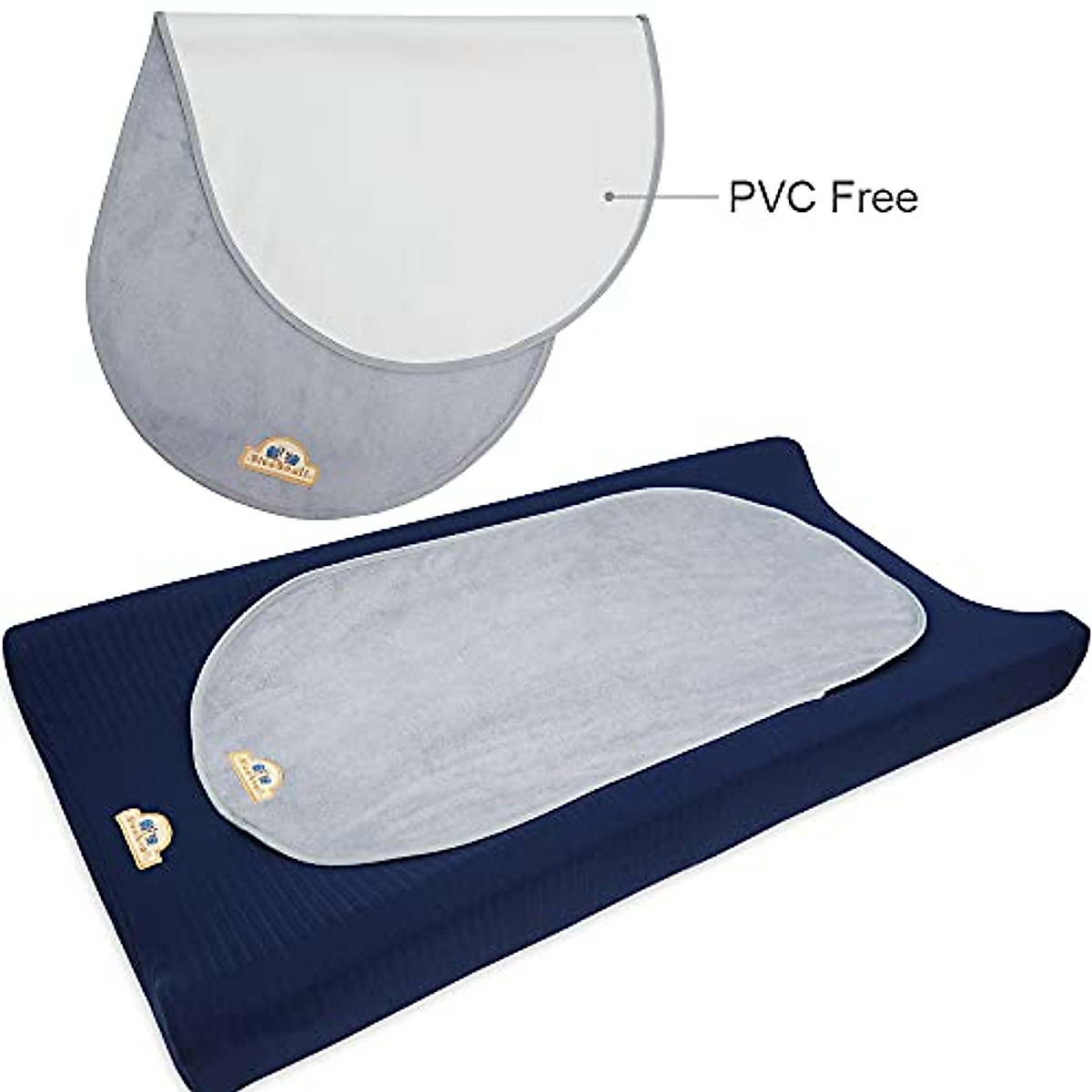 BlueSnail Soft and Comfortable Waterproof Changing pad Liner Portable Coral Fleece Diaper pad Liner (Gray)