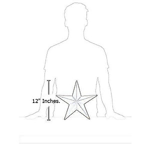 Bellaa 22052 Metal Stars Wall Decor 12 inch Set of 3 Celtic Patio Garden Outdoor