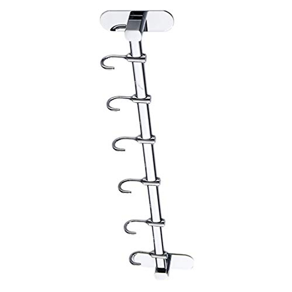 Hemoton Towel Hooks Mug Holder Scarf Hangers Wall Mounted Kitchen Hooks Coat Rack Hook Rail Hook for Coffee Mug Utensil Hat Holder Towel Robes Rack 40cm Scarf Holder Metal Hangers Mug Holder