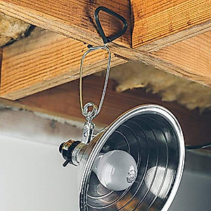 Simple Deluxe 150W Reptile Ceramic Heat Bulb No Light and 150W Clamp Lamp Light with 8.5 Inch Aluminum Reflector, Black