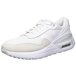 Nike Men's Air Max System Sneaker, White/White-pure Platinum, 8