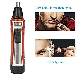 Electric Nose & Ear Hair Trimmer, Electric Nose Ear Face Hair Removal Epilator Men Clipper Facial Hair Cleaner Tool