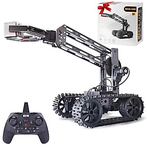 VANLINNY Robot Kit,Science Projects for Kids Ages 8-12,Cool Electronic Robotic Arm for Boys & Girls to Learn Programming/Techology,Educational Toy Building Kits for Beginners,Xmas Birthday Gift.