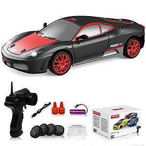 Remote Control Car RC Drift Car 2.4GHz 1:24 Scale 4WD High Speed RC Cars Vehicle with LED Lights Batteries and Drifting Tires Racing Sport Toy Cars for Adults Boys Girls Kids Gift…
