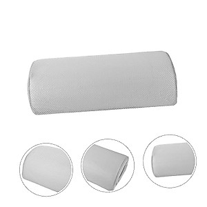 Anneome Ergonomic Leg Pillow Under Knee Pillow for Sleeping on Back Knee Pillow for Leg Support Half Round Leg Pillow Grey Mesh Pillow Cover