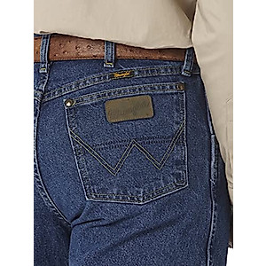 George Strait by Wrangler Men's Cowboy Cut Jean, Relaxed Fit, Heavyweight Denim,36x34