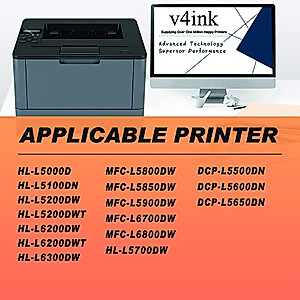 v4ink Compatible DR820 Drum Unit Replacement for Brother DR820 DR-820 use with HL-L5100DN L5200DW L6200DW L6300DW MFC-L5700DW L5800DW L5900DW L6700DW DCP-L5600DN Printer NOT Toners_Cartridges